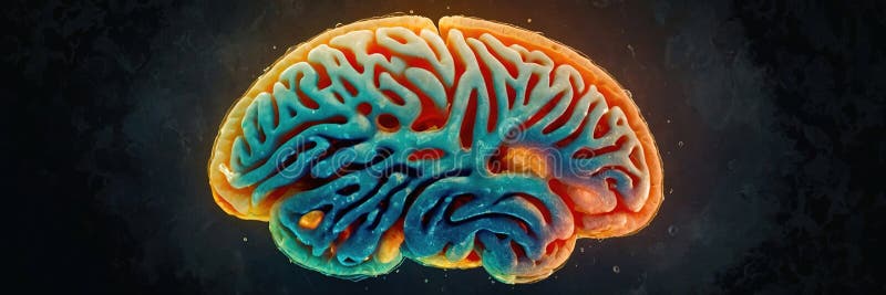 Ai Brain Slice Illustration Stock Illustration - Illustration of core ...