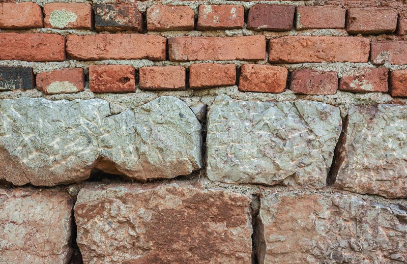 Half Bricks and Half Stones Stock Image - Image of cover, retro: 92312895