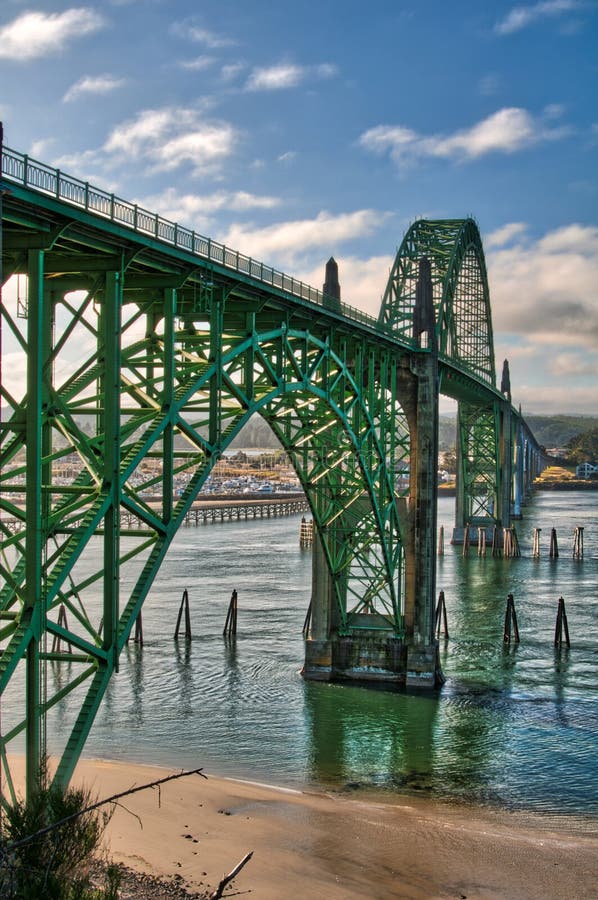 Half through Bridge Looking from One Approach To the Other Side of the ...