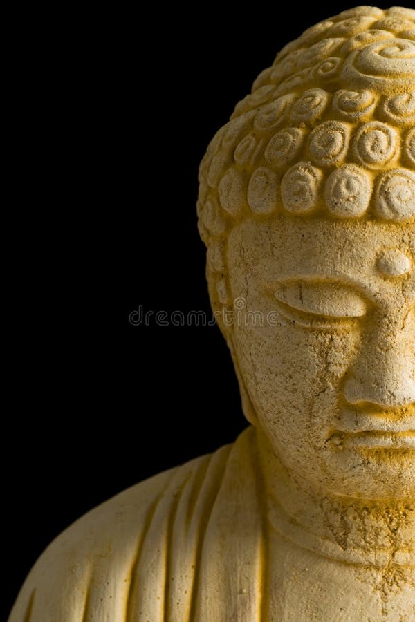 Half of Buddha s face stock image. Image of worship, meditation - 20670741