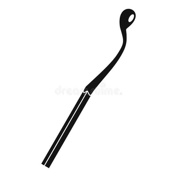 Half Burn Match Icon, Simple Style Stock Vector - Illustration of flame ...