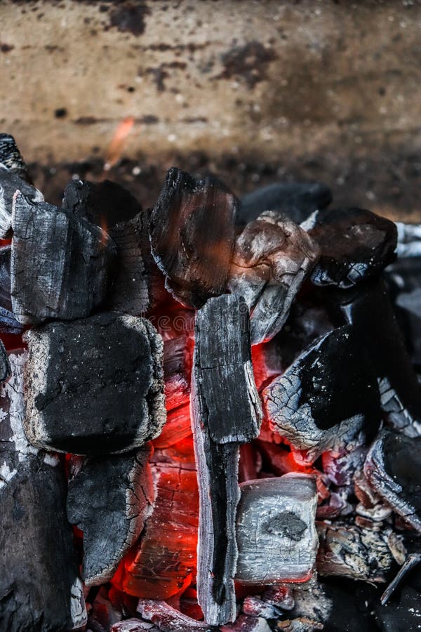 Ash of burned coal stock photo. Image of broken, fire - 19931380