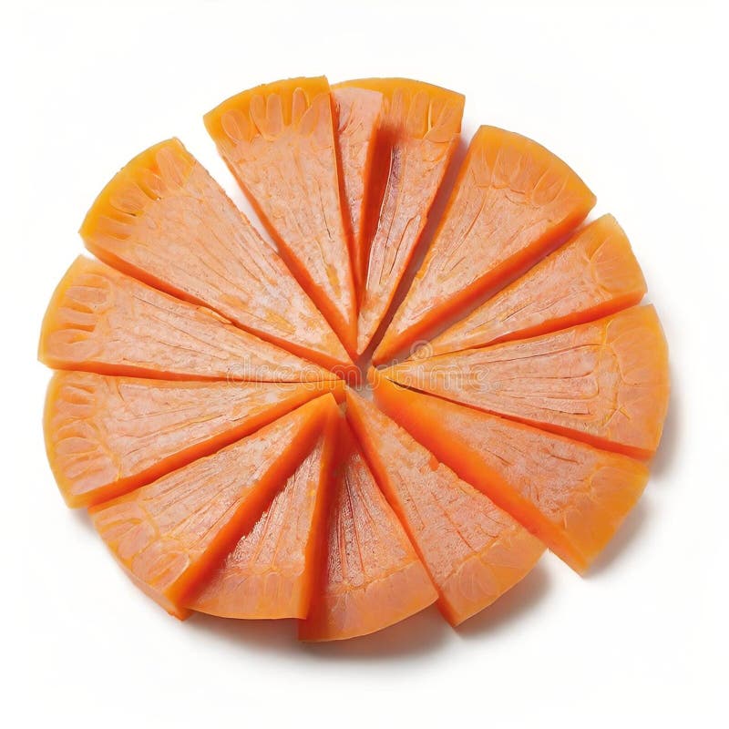 Half of Carrot and Slice Isolated on a White Background. Top View Stock ...
