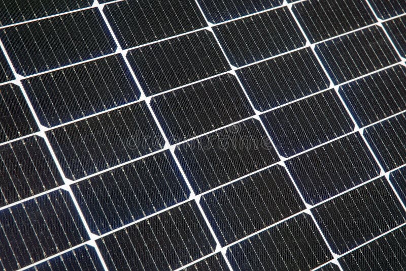 Half-Cell Solar Panels Background. Green Energy Theme. Stock Photo ...