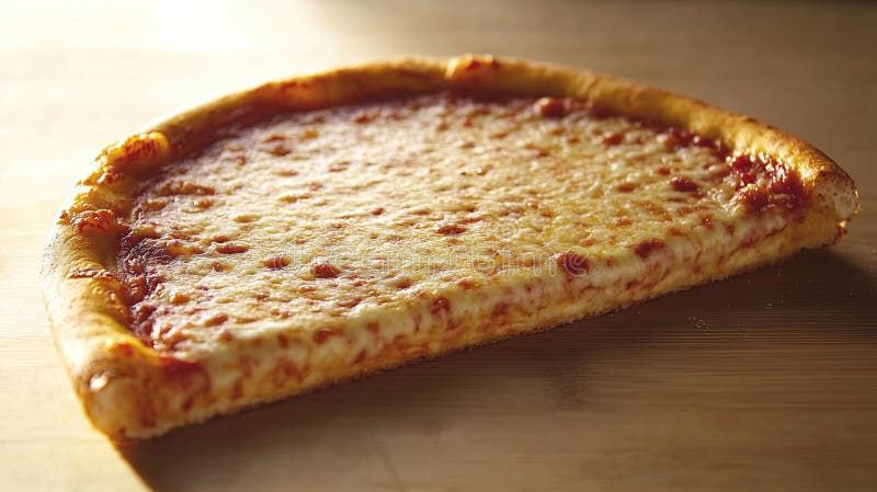Half a Cheese Pizza on a Wooden Surface Stock Photo - Image of recipe ...
