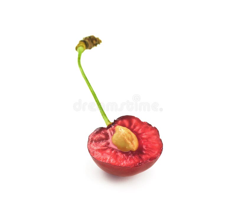 One and a half Cherry pie stock photo. Image of fruit - 57278678