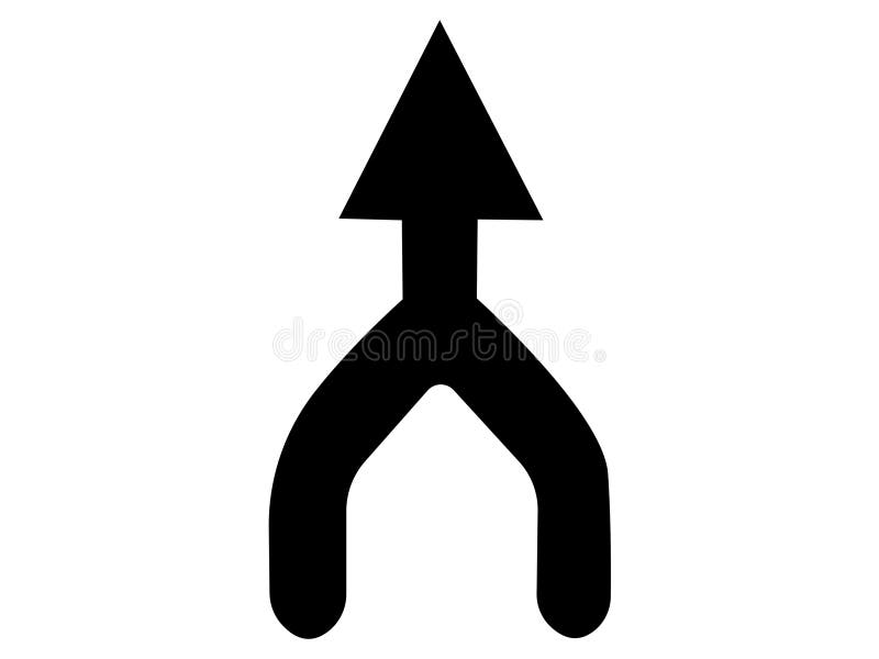 Half circle arrow stock illustration. Illustration of silhouette ...