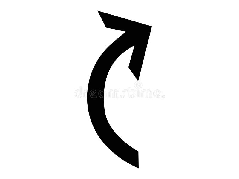 Half circle arrow stock illustration. Illustration of circle - 373693807