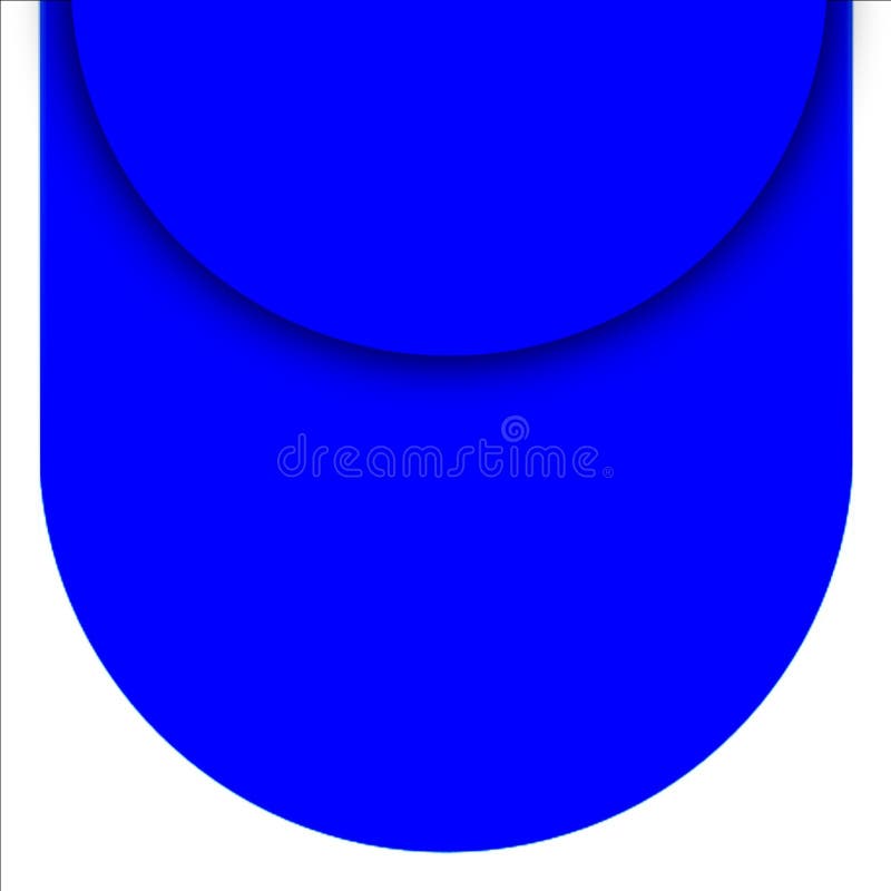 Half Circle Blue Shapes Web Template Stock Illustration - Illustration ...