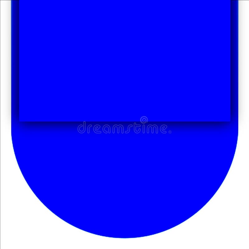 Half Circle Blue Shapes Web Template Stock Illustration - Illustration ...