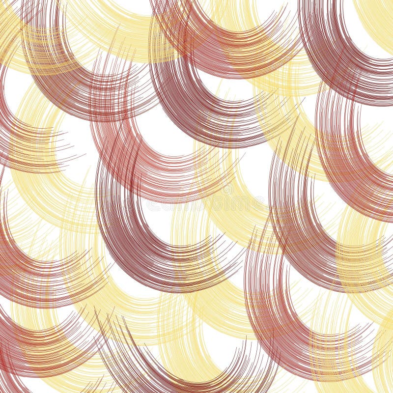 Half Circle or Curve Shapes Decorative Seamless Pattern. Roun Shapes of ...