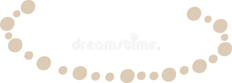 Half Circle Necklace stock vector. Illustration of beauty - 321854066