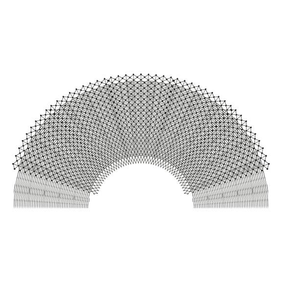 Half Circle Pattern. Dot Texture Vector. Abstract Shape Illustration ...
