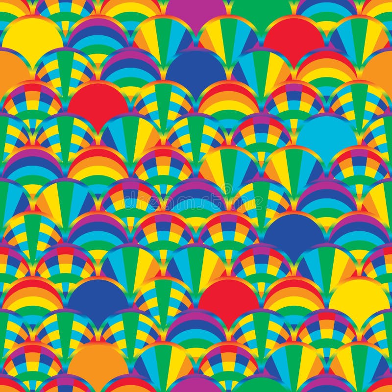 Rainbow Ray Seamless Pattern Stock Vector - Illustration of baby ...