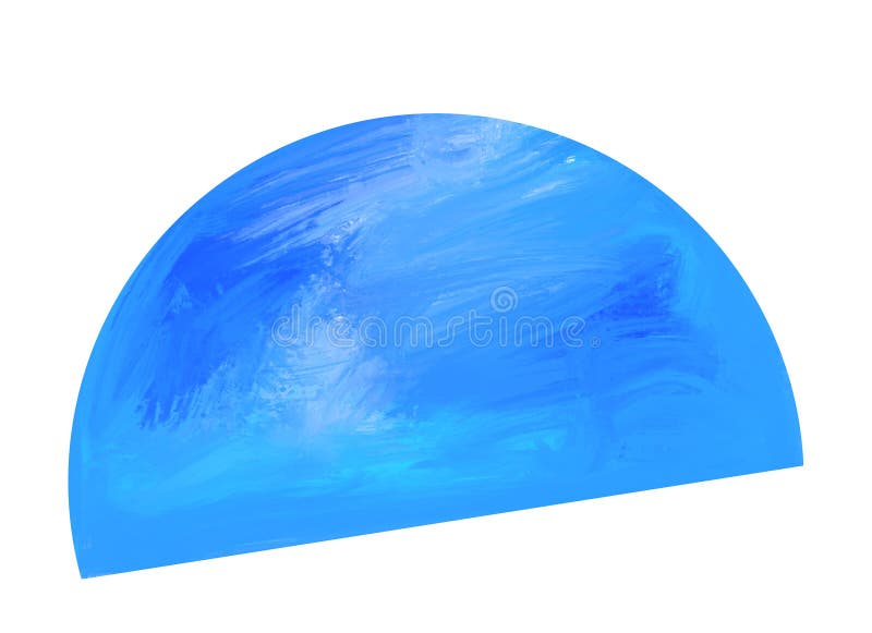 Half Circle Shape Oil Painting Stroke Texture Artistic Art Stock ...