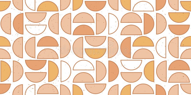 Half Circles. Vector Pattern of Abstract Geometric Half Circles. Stock ...