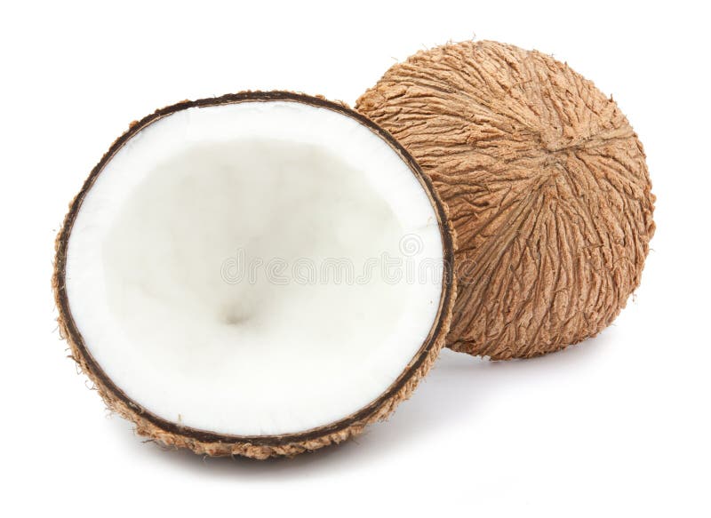 Half coconut isolated stock photo. Image of diet, healthy - 75030818
