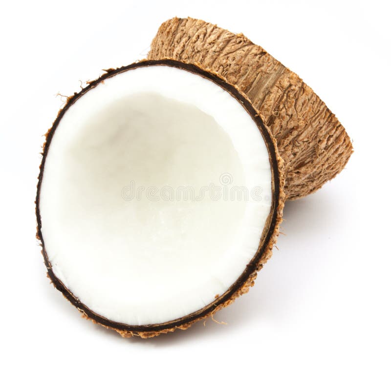 Half coconut isolated stock photo. Image of diet, healthy - 75030818