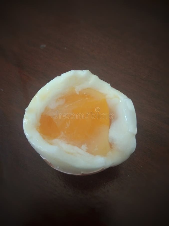 Half-cooked Chicken Eggs on the Table Stock Photo - Image of morning ...