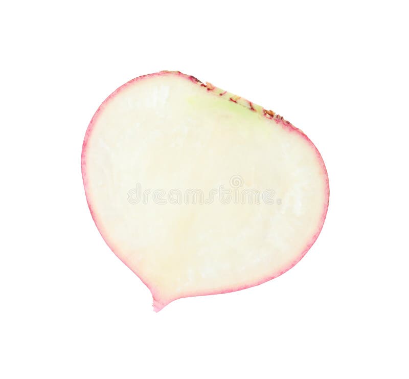 Half of Cut Fresh Ripe Turnip on White Background Stock Photo - Image ...