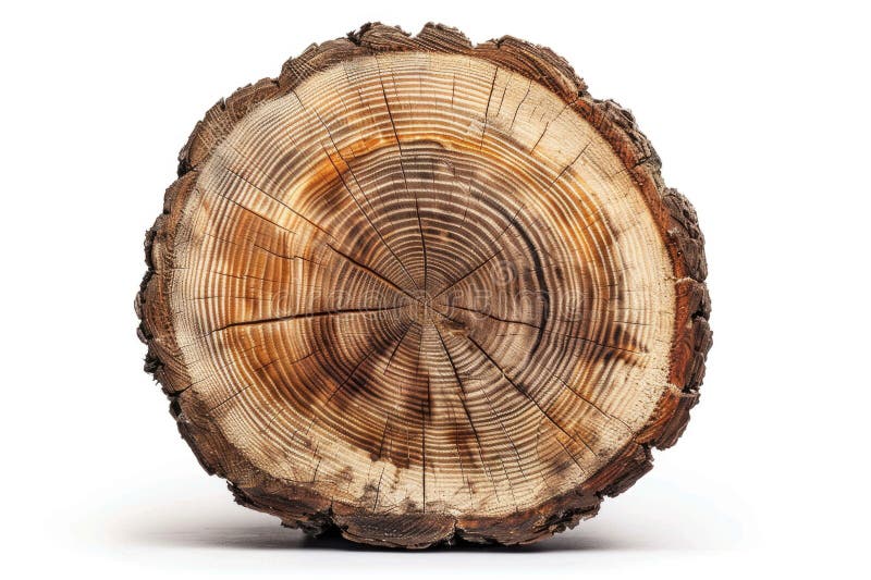 Half-cut Tree Log on the Ground Stock Image - Image of outdoor ...