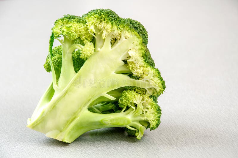 Half Fresh Broccoli Grey Table Stock Photos - Free & Royalty-Free Stock ...