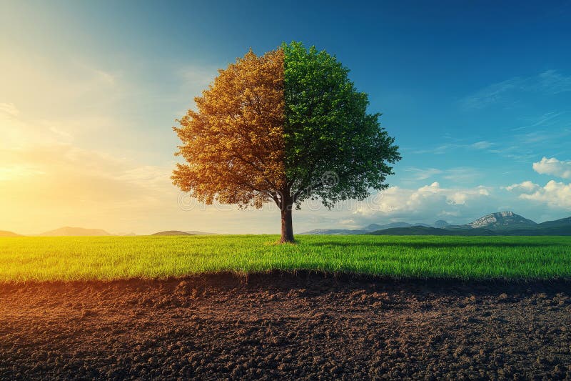 Half Dead and Alive Tree Outdoors, Environment Change and Ecology ...