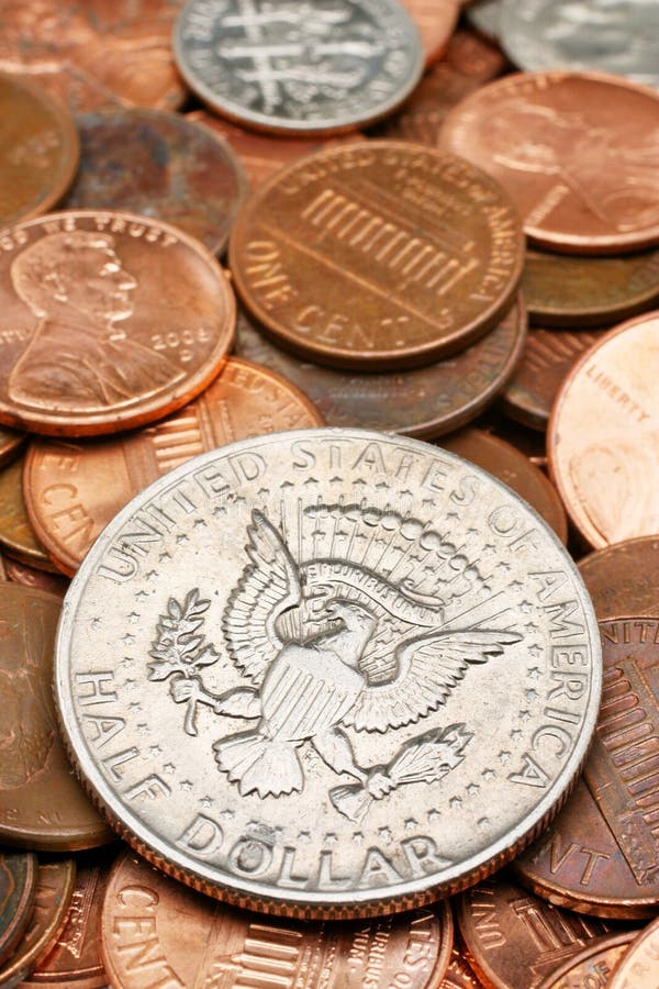 Half Dollar coin closeup stock photo. Image of finance - 7450088