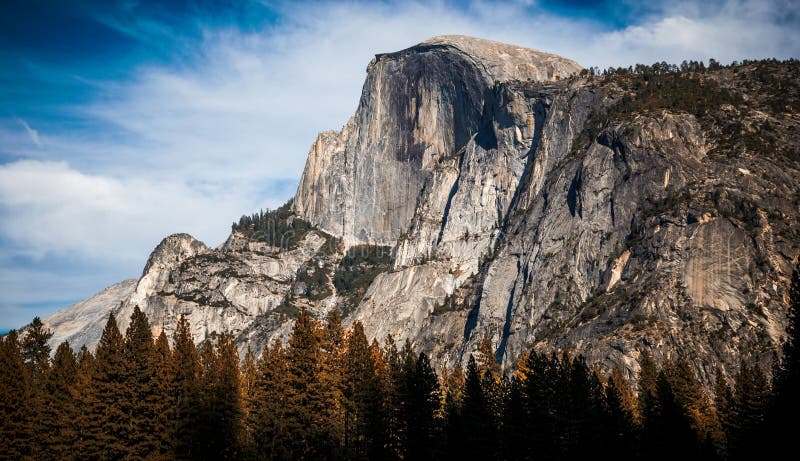 Half Dome in the Fall, Yosemite National Park, California Stock Photo ...