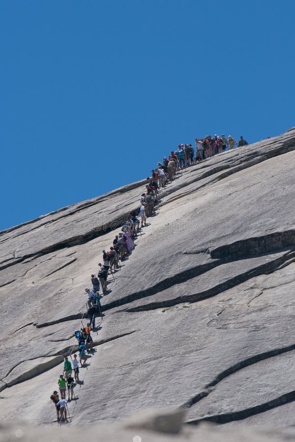 Half Dome Hike stock image. Image of active, america - 18649233