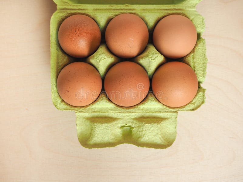 Half dozen eggs carton stock image. Image of dozen, carton - 179219287