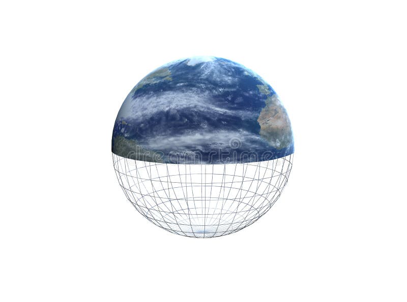 Half earth stock illustration. Illustration of wire, planet - 11880304