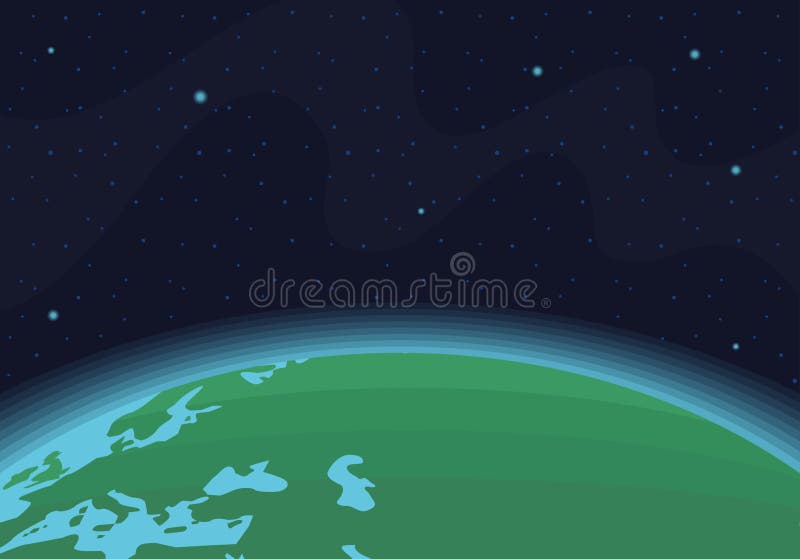 Half earth planet space stock vector. Illustration of earth - 245935759