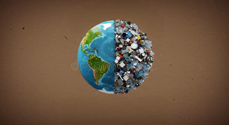 Half Earth Half Trash: a Visual Representation of Environmental ...