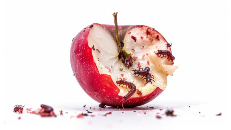 Half Eaten Apple Stock Illustrations – 191 Half Eaten Apple Stock ...