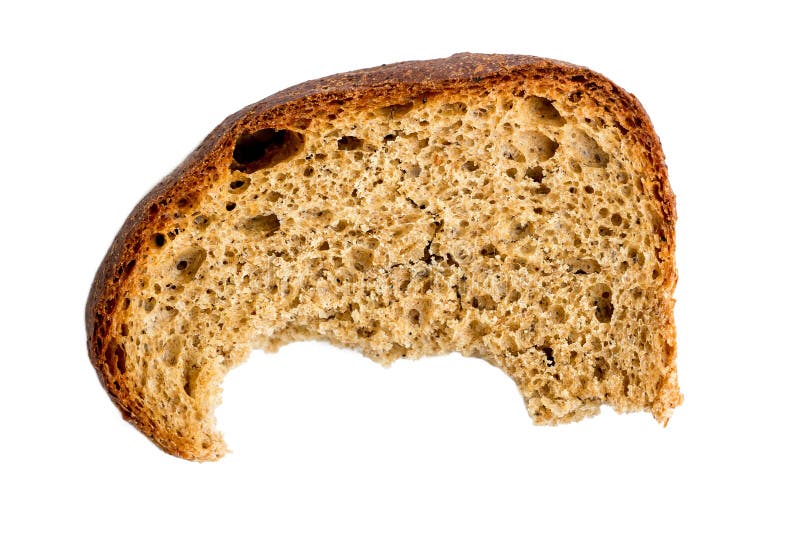 Half-eaten piece of bread stock image. Image of loaf - 37103625