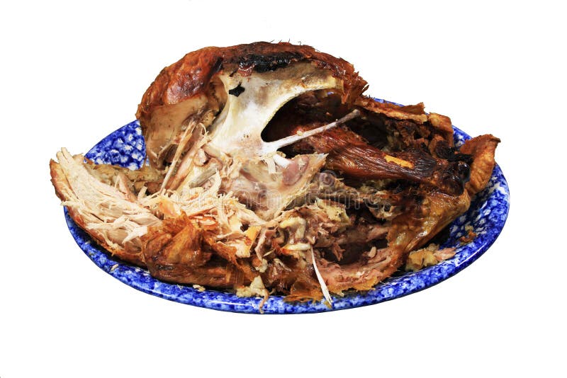 Half eaten turkey stock image. Image of carcass, turkey - 19480849