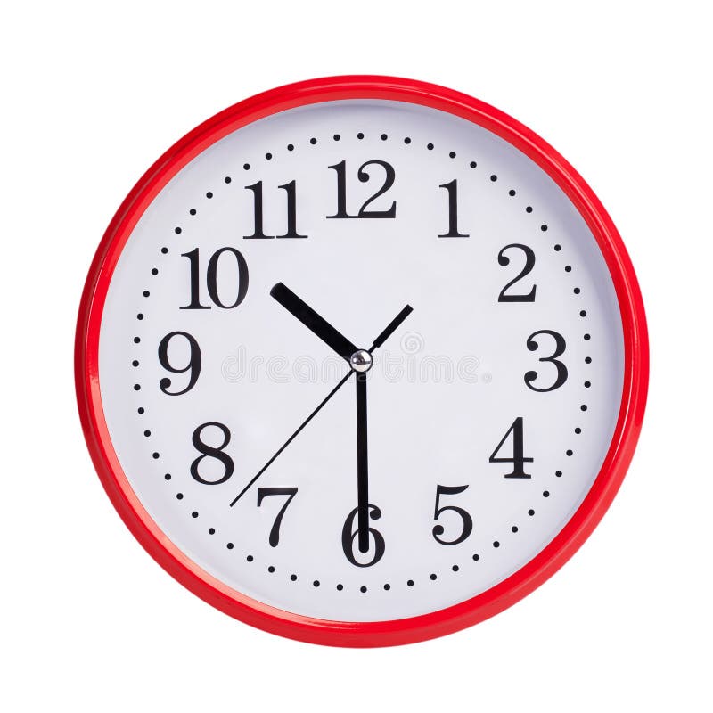 Half of the Eleventh on a Clock Face Stock Photo - Image of hour ...