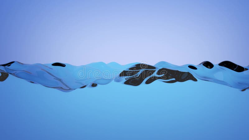 Half Empty Water Tank Animation. Splashing Clean Water Loopable ...