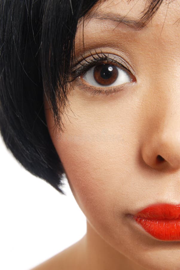 Half-face stock image. Image of human, pretty, freshness - 4452487