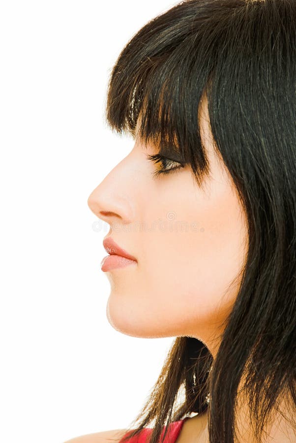 Profile of woman s face stock photo. Image of femininity - 11687058