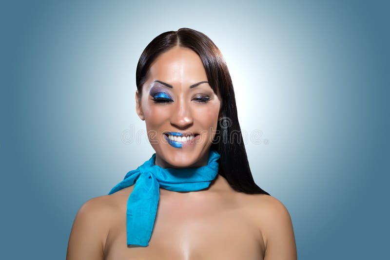 Half face make up stock photo. Image of skin, portrait - 50700548