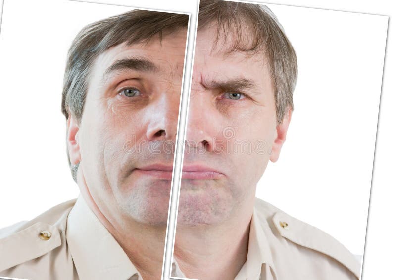 Half of the Face of the Man Stock Image - Image of worker, person: 22359215