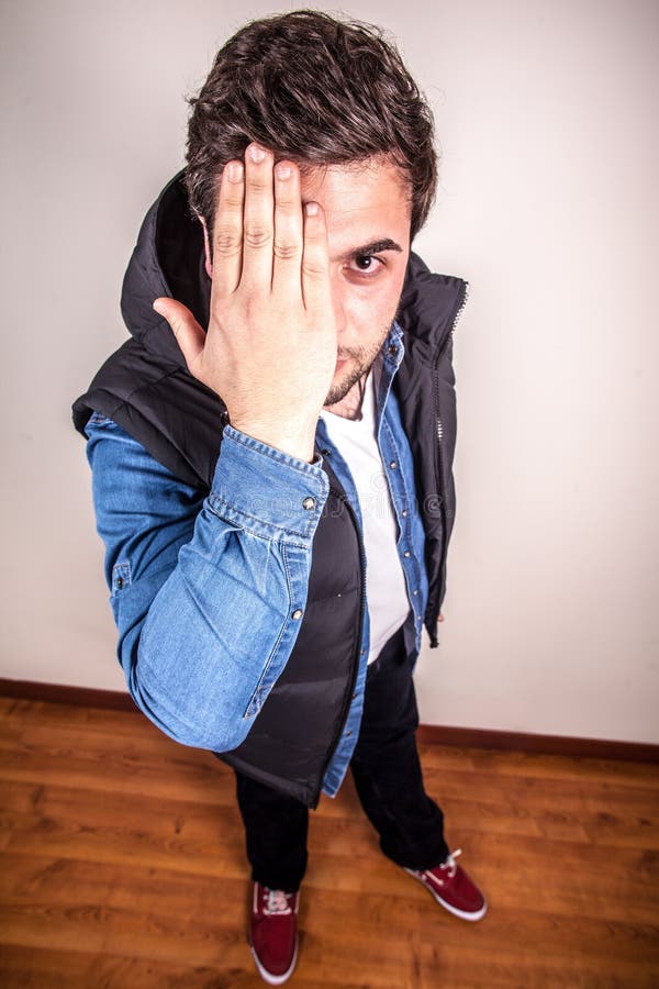 Stolid young man stock photo. Image of quiet, behavior - 50073050