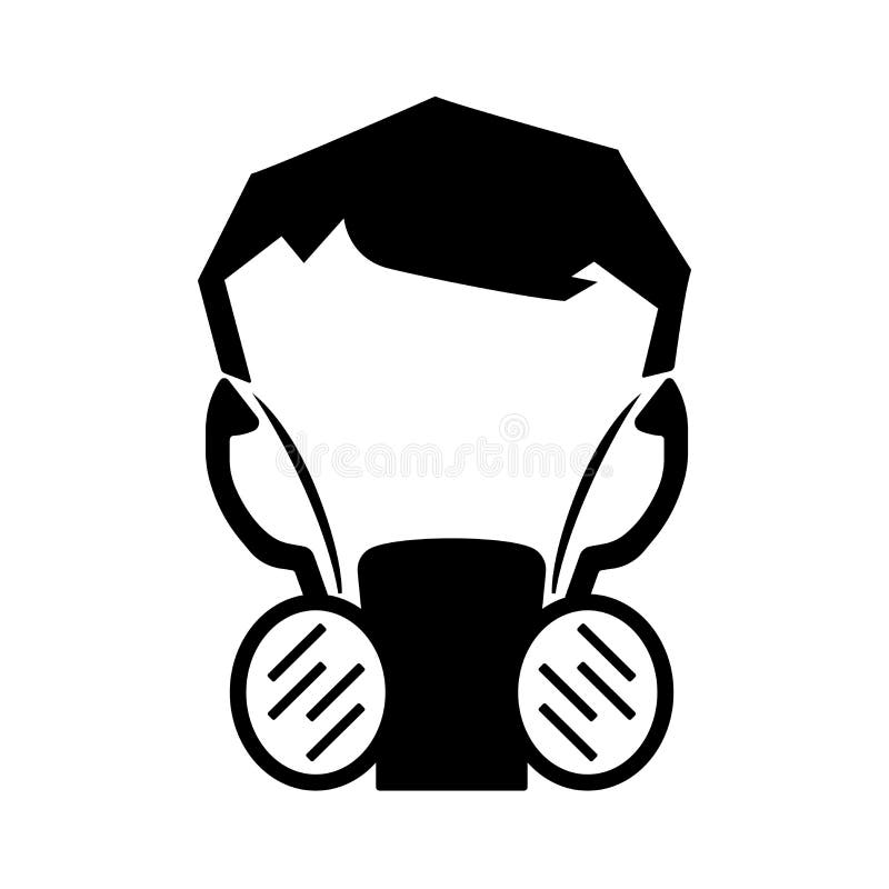 Half Face Mask Respirator Symbol Sign ,Vector Illustration, Isolate on ...