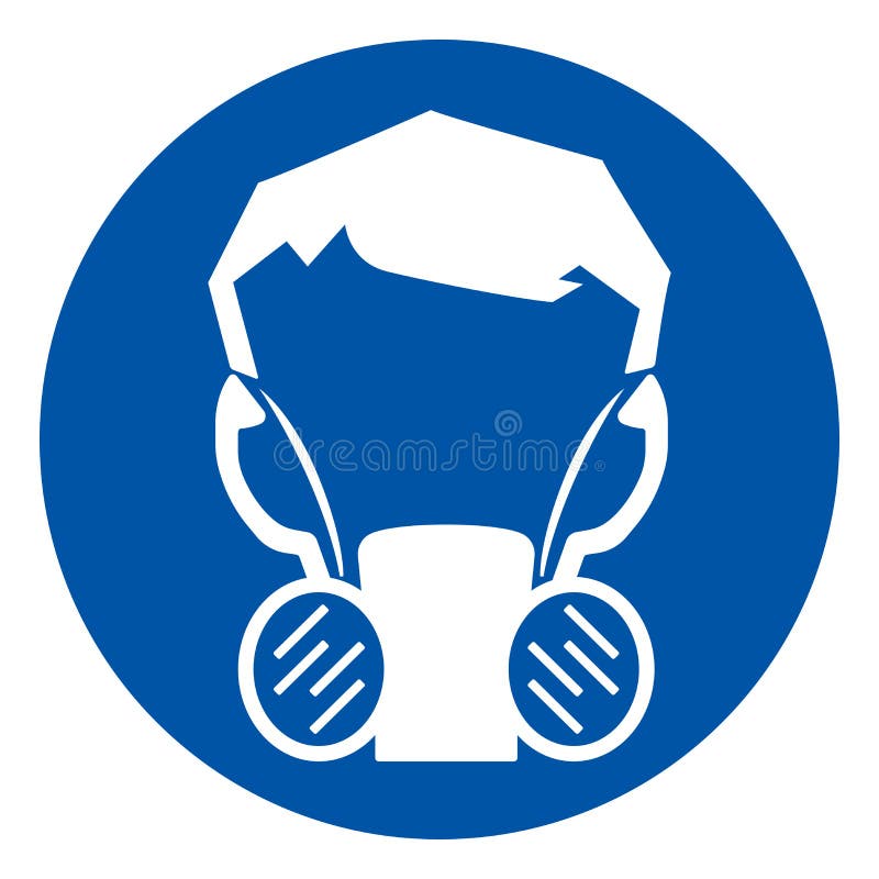Half Face Mask Respirator Symbol Sign ,Vector Illustration, Isolate on ...