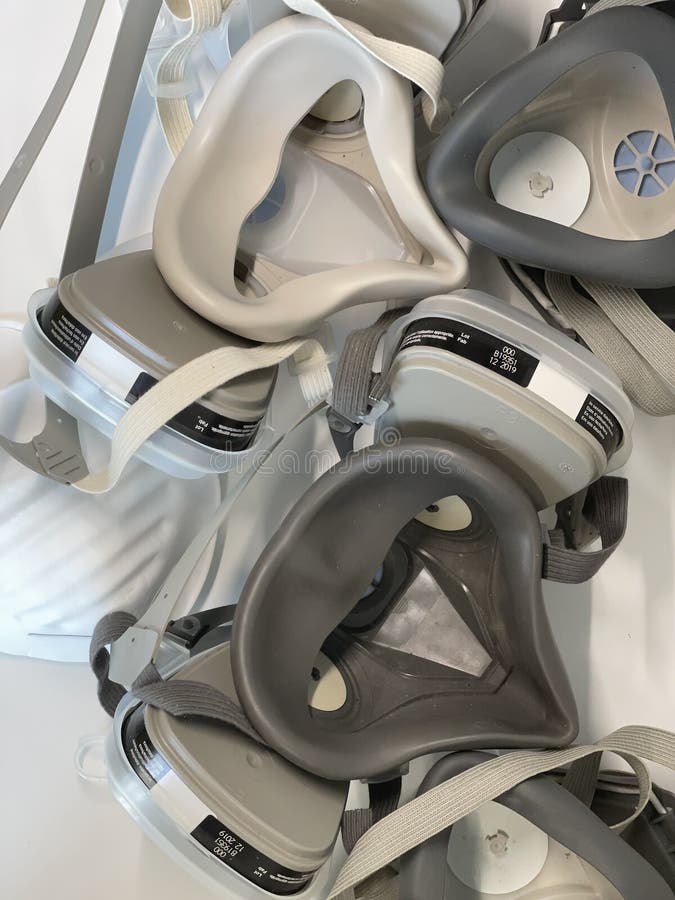 Half Face-piece Reusable Respirator with Filter Stock Image - Image of ...