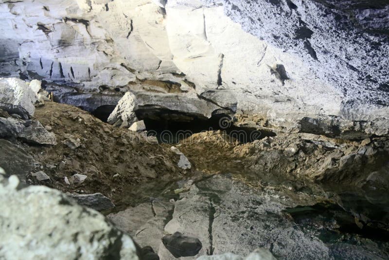 After Collapse of Limestone Cave, Falling Rocks. Stock Image - Image of ...