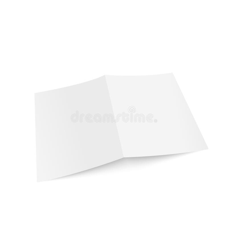 A4 Half-fold Blank Template Design. Flyer with Copy Space Stock Vector ...