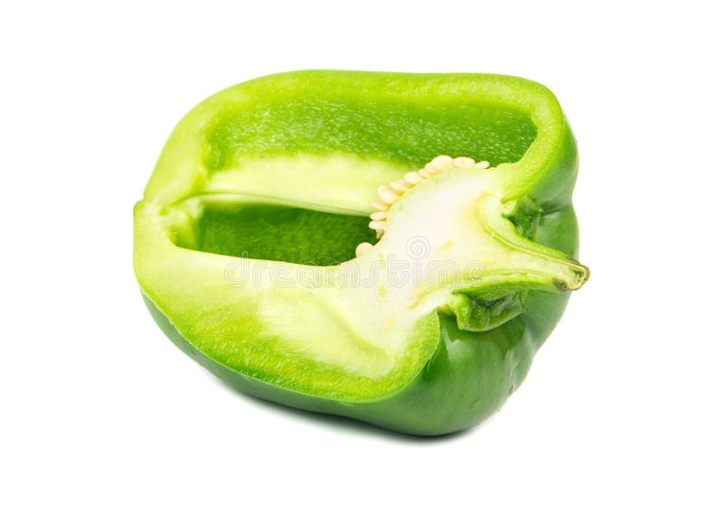 Half a green pepper stock photo. Image of healthy, close - 102633288
